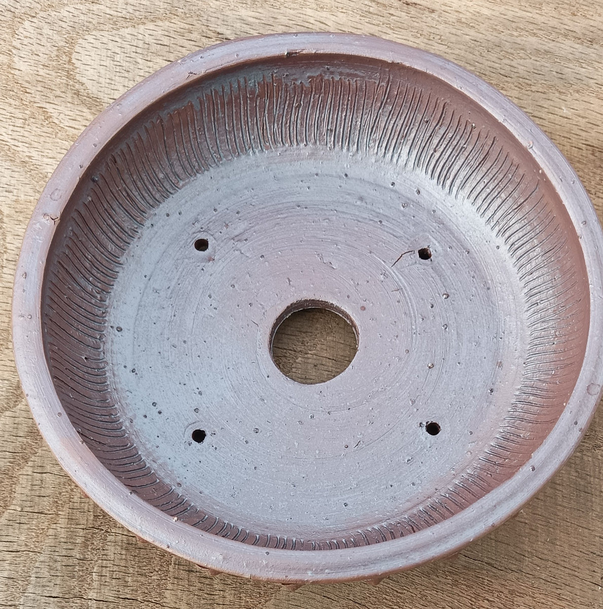 Drum pot with rivets from Mr. Mitunobu Ito #37 – Left Coast Bonsai