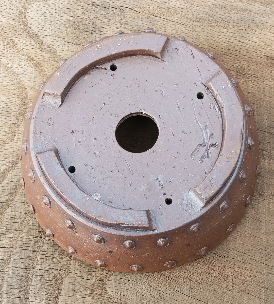 Drum pot with rivets from Mr. Mitunobu Ito #37 – Left Coast Bonsai